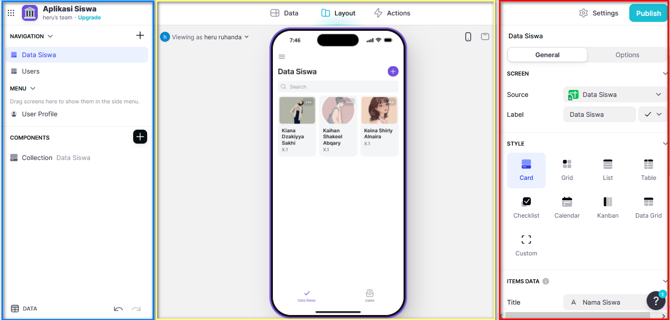 Mengenal User Interface Glideapps #Glideapps 3 - Blognyaheru